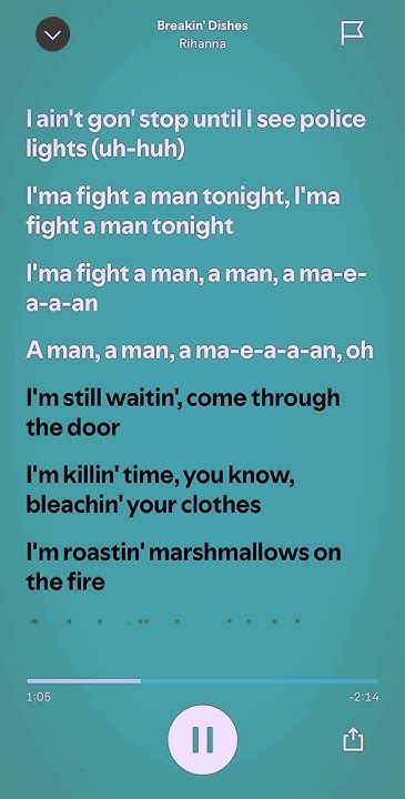 Breaking Dishes Rihanna Sped Up Rihanna Music Lyrics Song