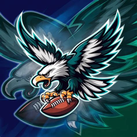 Mythical Football Majestic Philadelphia Eagles Logo In Fantasy Realm