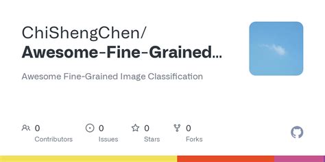 Github Chishengchenawesome Fine Grained Image Classification Awesome Fine Grained Image