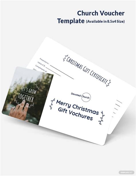 Church Voucher Template In Indesign Publisher Word Pages Psd