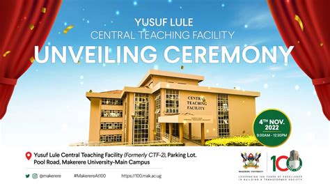 Unveiling Ceremony Of The Yusuf Lule Teaching Facility Makerere