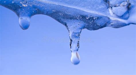 Icicle Melting Ice End Of Winter Start Of Spring Stock Image Image Of