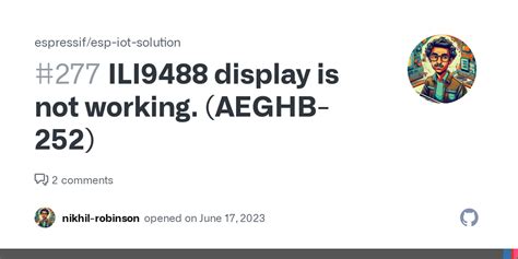 Ili9488 Display Is Not Working Aeghb 252 · Issue 277 · Espressif