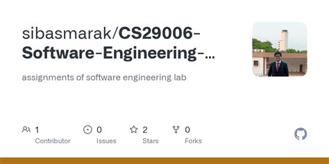 Github Sibasmarakcs29006 Software Engineering Lab Assignments Of Software Engineering Lab