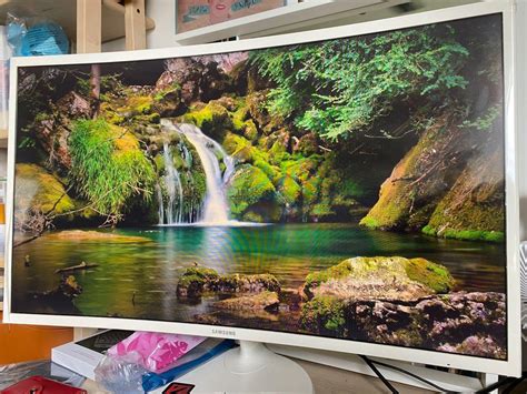 Samsung White Curved Monitor Computers Tech Parts Accessories Monitor Screens On