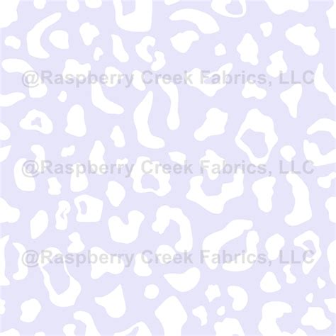 Colette Lilac Collection Leopard All Over Print Lilac Background White Raspberry Creek Fabrics