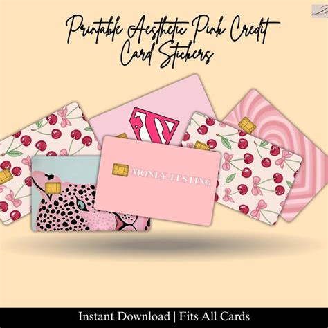 Aesthetic Credit Card Stickers Etsy Canada