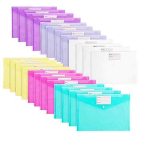 Firefly Hope Plastic File Folders 10 Pcs Plastic Folders For Document