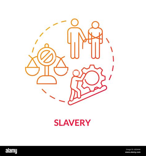 Slavery red gradient concept icon Stock Vector Image & Art - Alamy