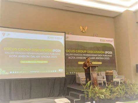 Pemkot Ambon Bps Gelar Fgd Jelang Publikasi Ambon Dalam Angka 2023”