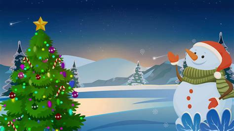 Cartoon Christmas Background Loop Ha008 H 34613280 Stock Video At Vecteezy