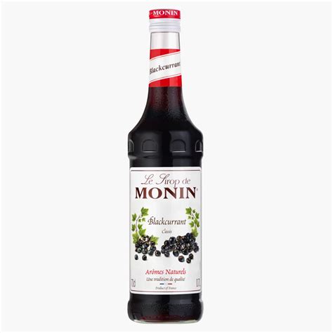 Monin Sirop Cassis Bouteille Verre 700ml