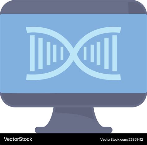 Dna Computer Technology Science Royalty Free Vector Image