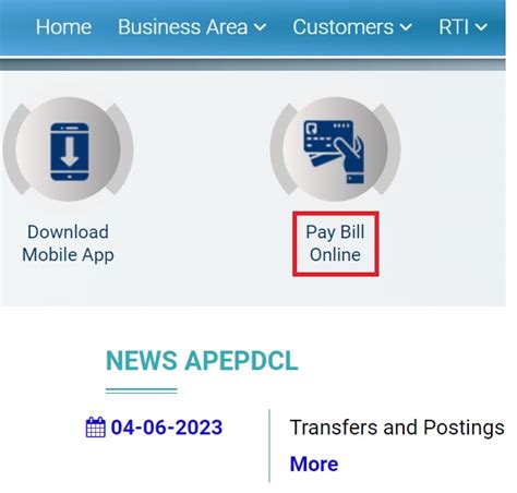 Apepdcl Online Bill Payment Login Process Services Offeref