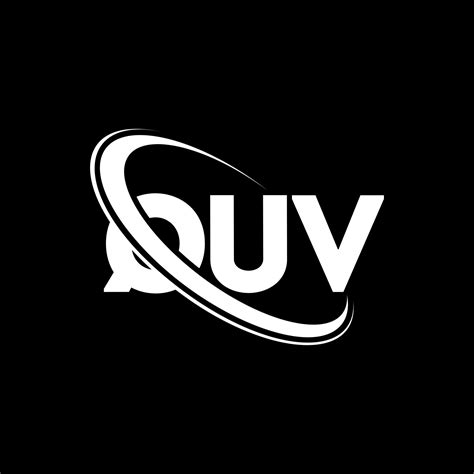 Quv Logo Quv Letter Quv Letter Logo Design Initials Quv Logo Linked With Circle And Uppercase