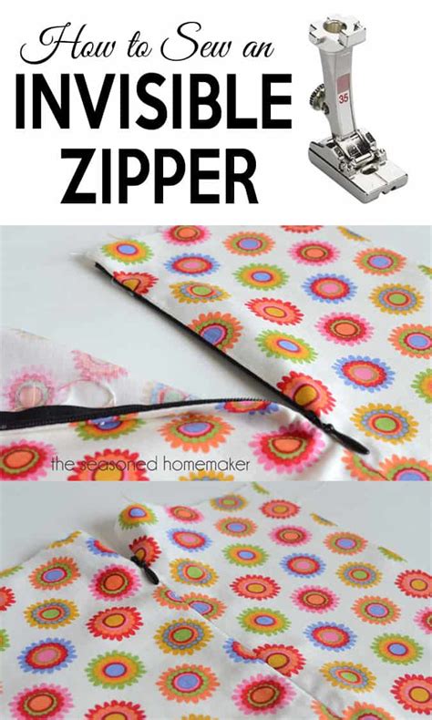 Sewing Machine Feet Invisible Zipper Foot The Seasoned Homemaker®