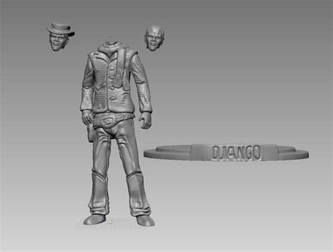 Stl File Django Jamie Foxx From Django Unchained Movie 🎬 ・3d Printer Design To Download・cults