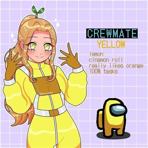Among Us Yellow Cartoon As Anime Girls Cartoon Art Cartoon Art Styles