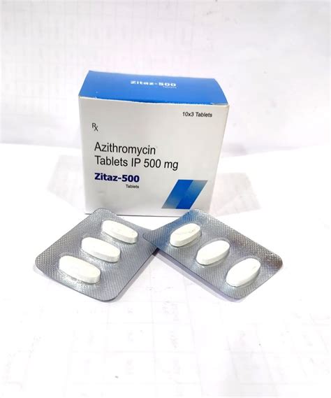 Azithromycin 500 Mg Tablets Zitaz 500 10 X 3 Tablet Prescription At