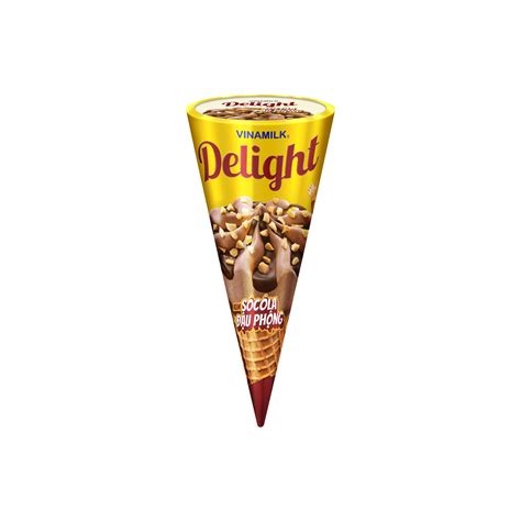 Kem ốc Quế Delight Sôcôla Đậu Phộng