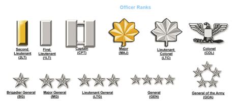 Us Military Officers Rank Insignia Dczcwe