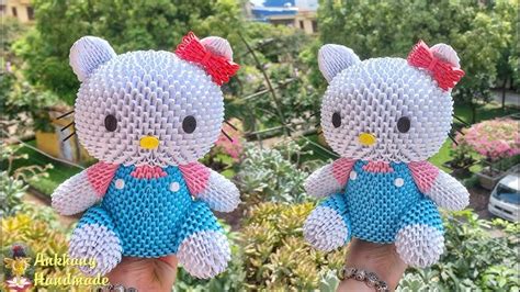 Sanrio Hello Kitty 3d Block Origami Paper Craft Book Hello Kitty