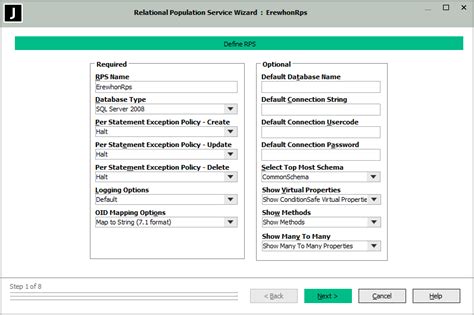 Setting Up The RPS Options
