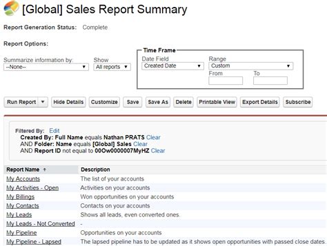 demystifying salesforce reports
