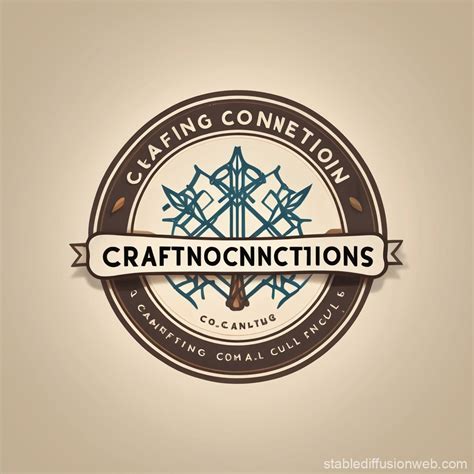 Simple Logo With An Art Theme For A Club Called Crafting Connections