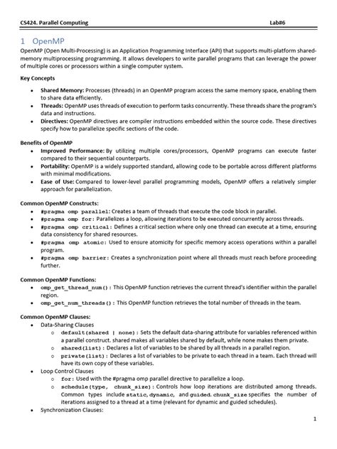 Openmp 2 Pdf Parallel Computing Thread Computing