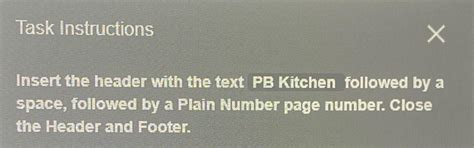 Solved Task Instructionsinsert The Header With The Text Pb