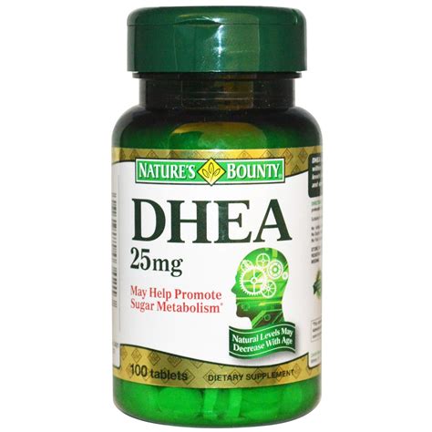 Natures Bounty Dhea 25 Mg 100 Tablets Iherb