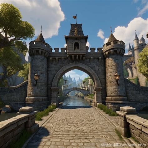 Design A Hyper Realistic Scene Of Stormwind City From World Of Warcraft