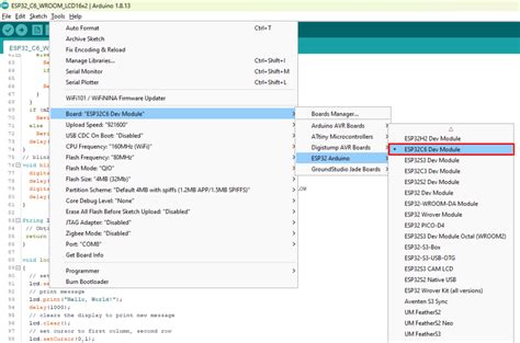 Mini proiect 55 Testarea plăcii ESP32 C6 cu un LCD 162 pe interfața de comunicație I2C