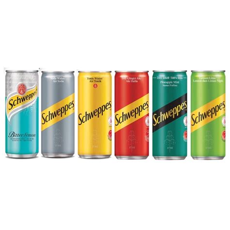 Schweppes Tonic Water Soda Water Ginger Ale Bitter Lemon 320ml Shopee