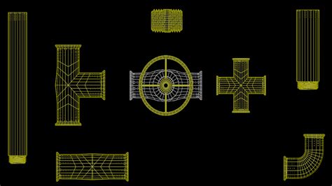 Pipe Asset Pack 3d Model By Deezl