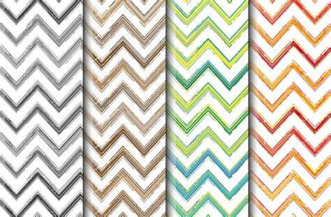 Zigzag Arrow Patterns Set Vectors And Illustrations For Free Download