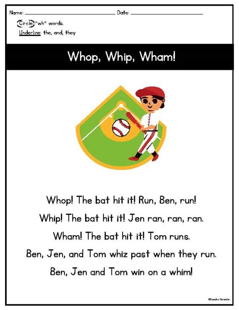 Wh Digraph Decodable Reading Passage And Comprehension Questions