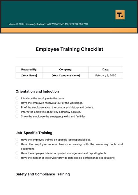 Free Equipment Training Checklist Template To Edit Online