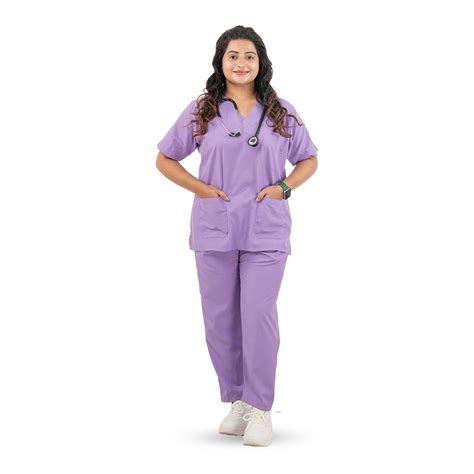 Classic Scrub For Women V Neck Opera Mauve Medwear