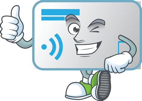 Nfc Card Mascot Icon Design 20366064 Vector Art At Vecteezy
