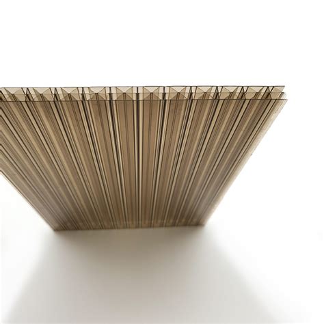 Good Weather Resistance Brown X Structure Polycarbonate Sheet