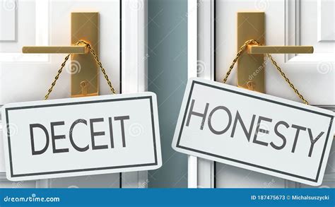 Deceit And Life Pictured As A Word Deceit And A Wreck Ball To
