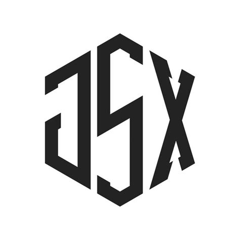Premium Vector Jsx Logo Design Initial Letter Jsx Monogram Logo Using Hexagon Shape