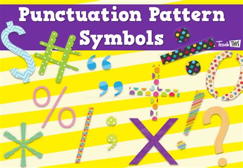 Punctuation Pattern Symbols Teacher Resources And Classroom Games