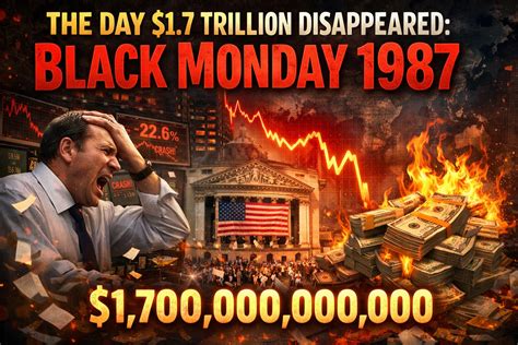 Black Monday 1987 The Day The Stock Market Crashed 22 In One Day