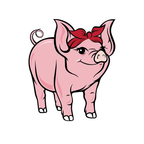 Premium Vector Hog Cute
