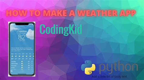 How To Make A Weather App Using Python CodingKid YouTube