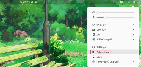 add gnome extensions tool into system tray menu in ubuntu 20 04 20 10 fostips