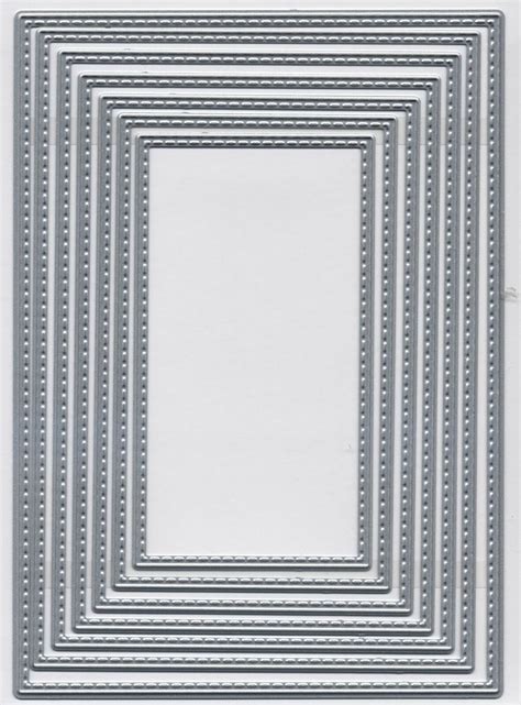 Scrap Dragon Nesting Dies A6 Stitched Rectangle